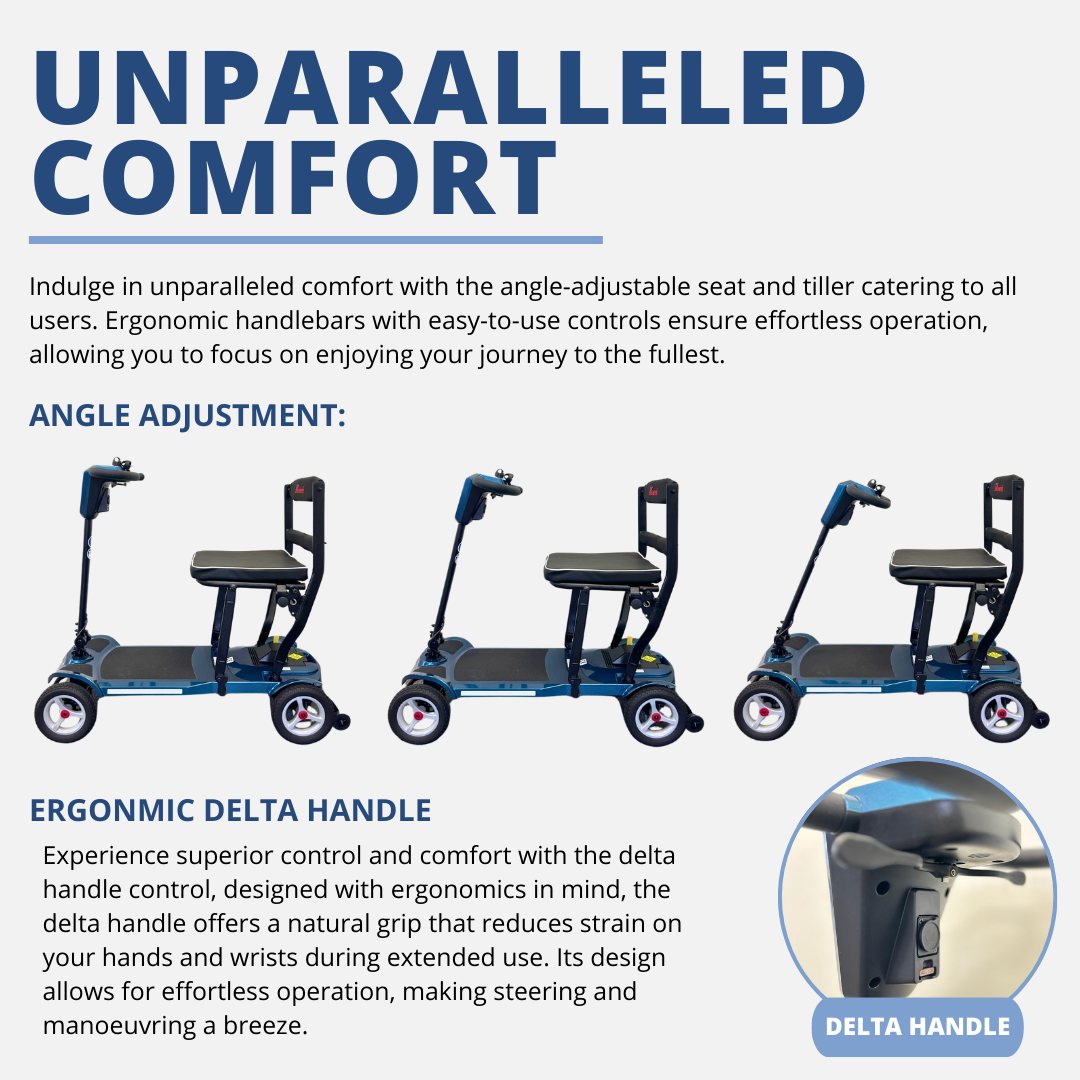 Monarch Air Folding Mobility Scooter – Betty&Bertie Monarch Air Folding Mobility Scooter – Betty&Bertie